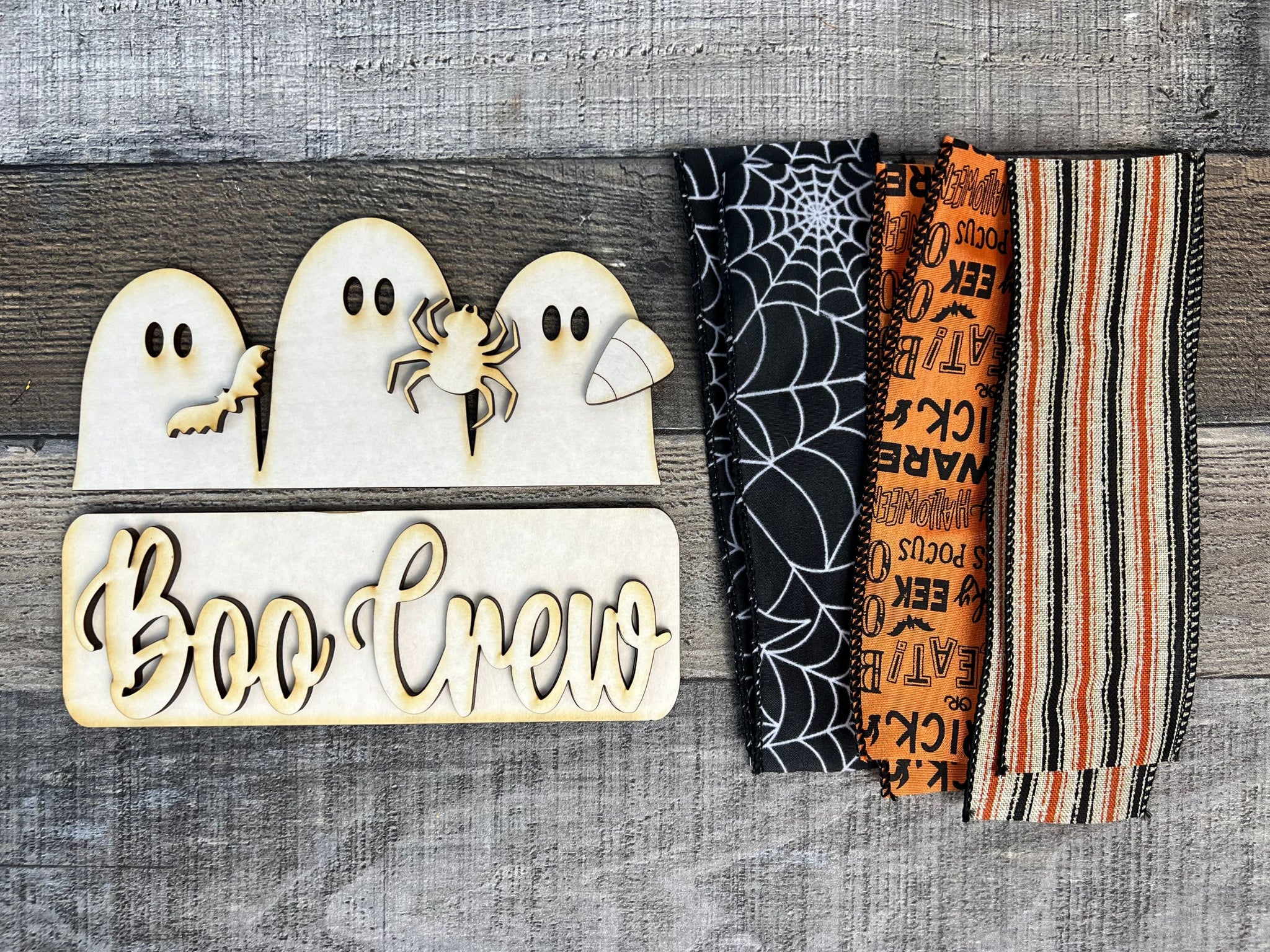 Boo Crew Halloween DIY Attachment Pieces for Interchangeable Farmhouse ...